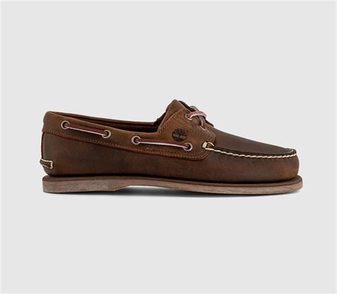 Timberland Timberland Classic Boat Shoes Light Brown Leather Mens
