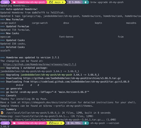 Oh My Posh Version Does Not Display The Version Number · Issue 299 · Jandedobbeleer Oh My