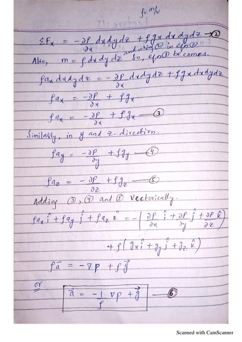 Euler S Equation Of Fluid Motion At Phyllis Lange Blog