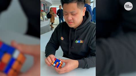 Rubiks Cube World Record Set In 313 Seconds By Max Park Watch