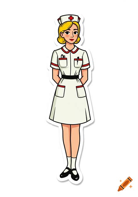 Cute Cartoon Nurse Drawing