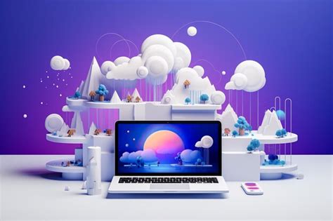 Premium Ai Image Iot 3d Cloud Computing Hosting Technology With
