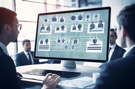 Premium Photo Business Process And Workflow Automation With Flowchart Organization Chart With