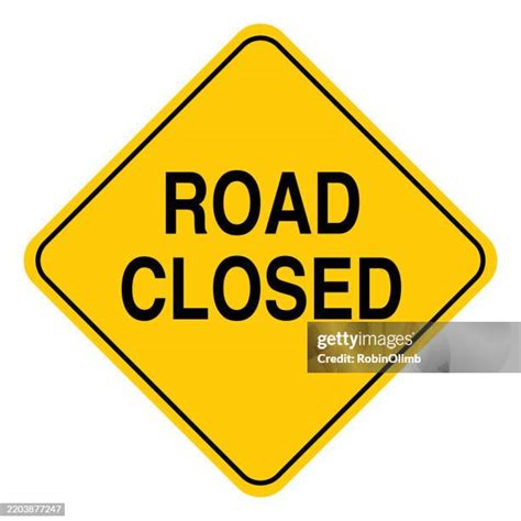 17 Road Closed Icon High Res Illustrations Getty Images
