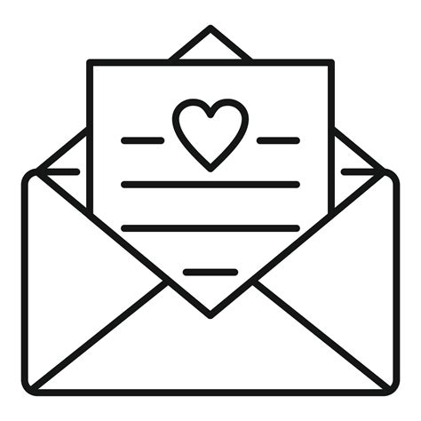 Envelope Birth Certificate Icon Outline Style 14545667 Vector Art At