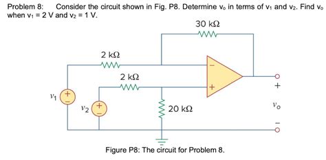 Solved Problem Consider The Circuit Shown In Fig P Chegg Com