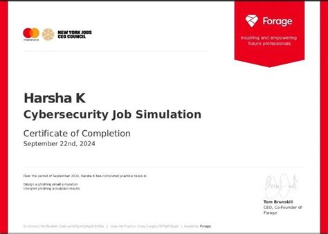 Harsha Vardhan On Linkedin Cybersecurity Phishing Jobsimulation Forage Careerdevelopment