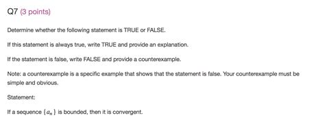 solved q7 3 points determine whether the following