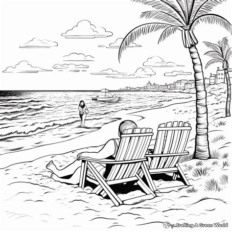 Escape The Heat With Summer Adult Coloring Pages