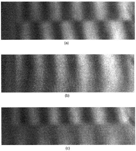 Fringe Patterns Showing Phase Modulation Of Lctv Using A Mach Zehnder