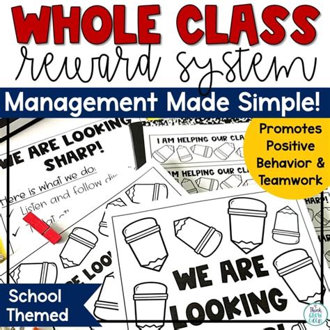 Whole Class Behavior Management Plan Tracking Positive Incentive System