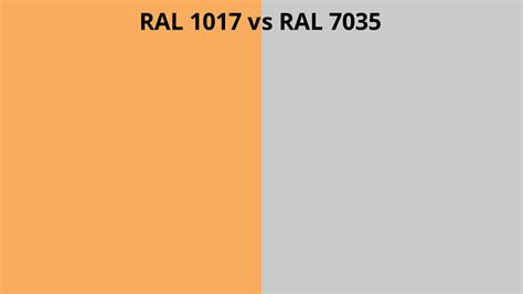 Ral 1017 Vs 7035 Ral Colour Chart Uk