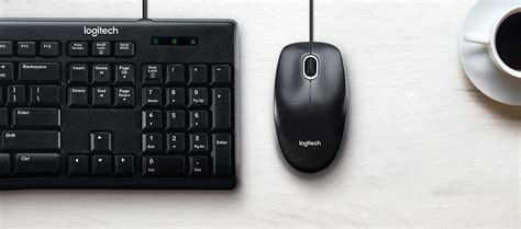 Logitech Media Combo Mk200 Full Size Keyboard And High Definition Optical Mouse Usb Windows Pc