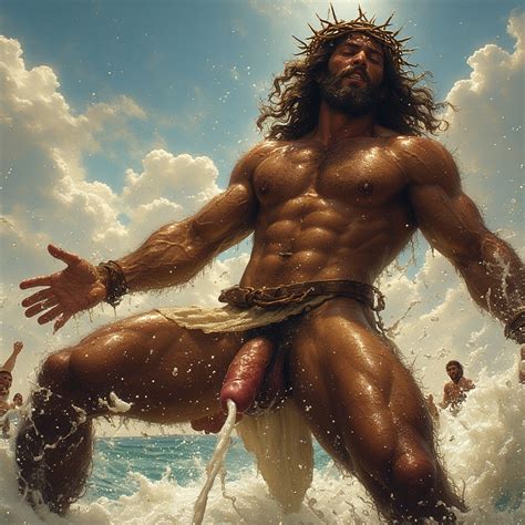 Rule 34 Ai Generated Beard Big Penis Blasphemy Christianity Cum On