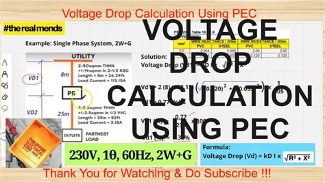 Paano Mag Solve Ng Voltage Drop Calculation Using Philippine Electrical