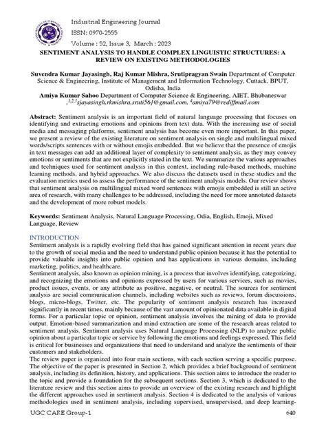 sentiment analysis to handle complex linguistic structures a review on