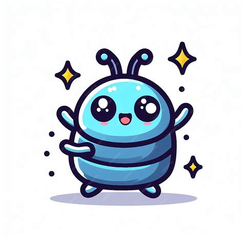 Premium Vector Colorful Cute Bug Hand Drawn Vector Illustration