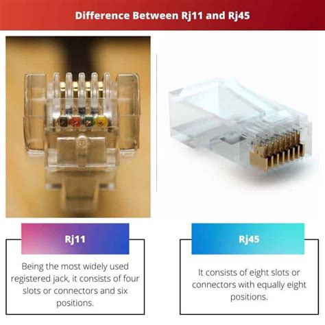 Rj11 Vs Rj45 Difference And Comparison