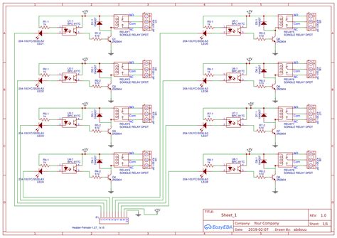 NE5532 Based Headphone Amplifier Circuit EasyEDA