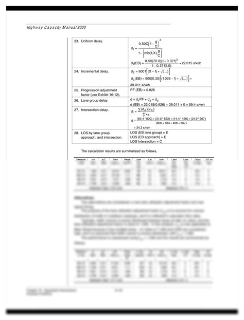 Solution Signalized Intersections Hcm 2000 Sample Computations Principles Of Transportation
