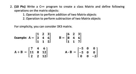 Solved Pts Write A C Program To Create A Class Chegg