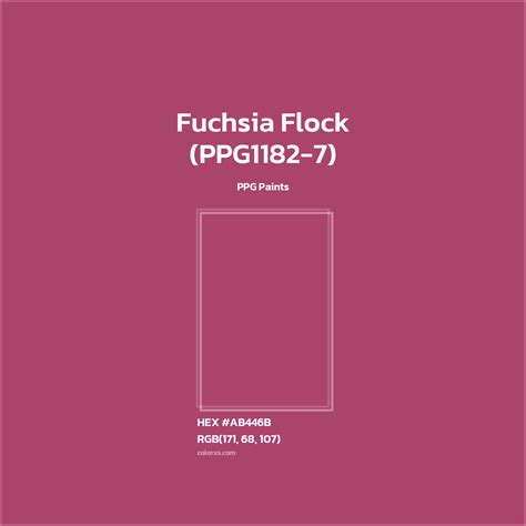 Fuchsia Flock Ppg1182 7 Complementary Or Opposite Color Name And Code Ab446b