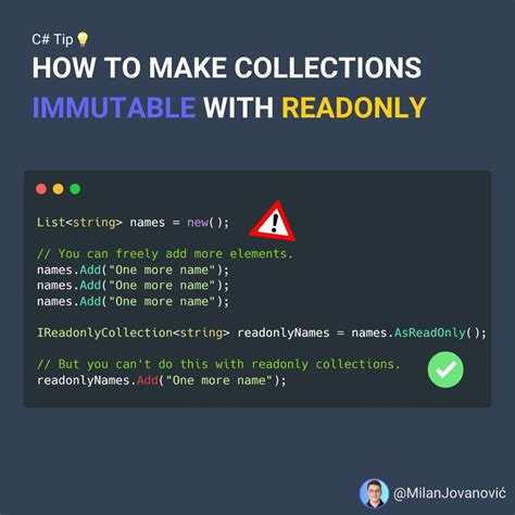 how to make collections immutable with readonly artofit