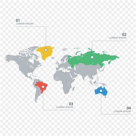 world map infographic vector art png infographic world map element