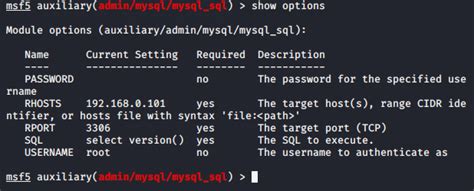Network Penetration Guides And Tools Blog Archive Mysql Pentesting Using Metasploit Framework