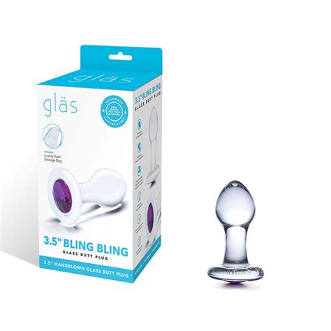 Glas 3 5 Bling Bling Glass Butt Plug