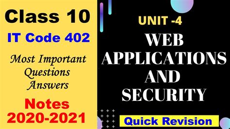 Web Application And Security Class 10 Web Application Basics Class 10