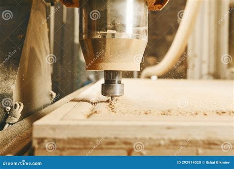 Cnc Router Machine Creates A Layout Of The Shelf Complex Stock