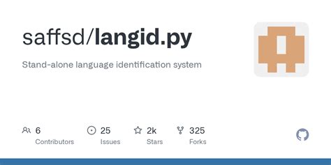 Github Saffsdlangidpy Stand Alone Language Identification System