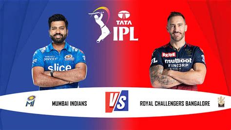 Ipl Live Mi Vs Rcb 2023 One News Page Video