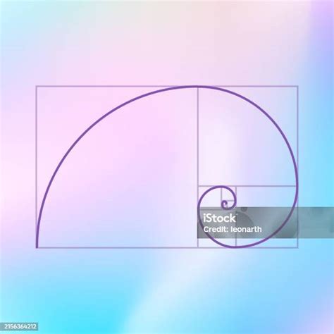 Fibonacci Sequence Golden Spiral Background Golden Ratio Proportion