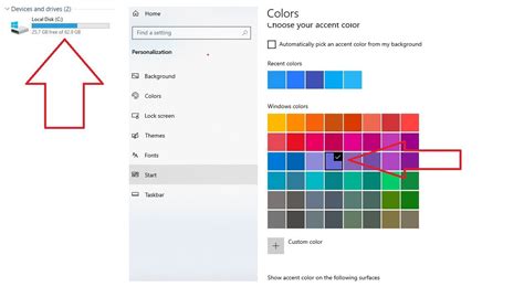 Windows 10 Accent Color Advanced Options Windows