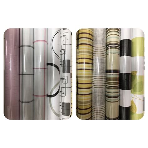 วอลเปเปอร์ตกแต่งผนังมีกาวในตัว 1ม้วนกว้าง45ซม ยาว10เมตร Lingsun53 Thaipick