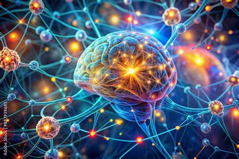 Vibrant 3d Illustration Of The Human Brains Intricate Neural Network With Glowing Pathways And