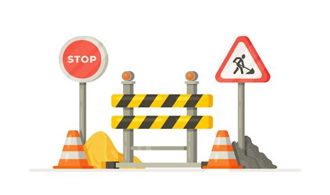 Vector Illustration Of Site Construction A Collection Of Construction