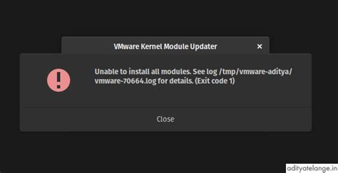 State Of Vmware Workstation Pro On Linux Aditya Telange