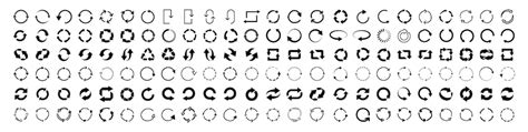 Premium Vector Set Of Circle Arrows Rotating Refresh Reload Recycle Loop Rotation Sign Collection