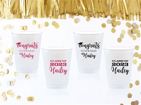 12oz Graduation Cups Custom Graduation Cups Graduation Cups Party