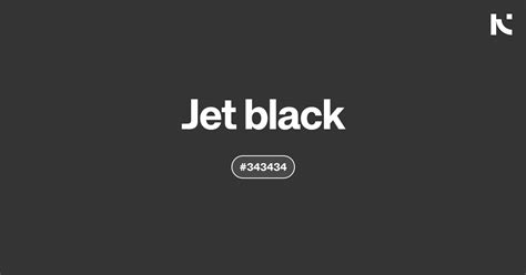 Jet Black Color Meaning Hex Code Palettes Images
