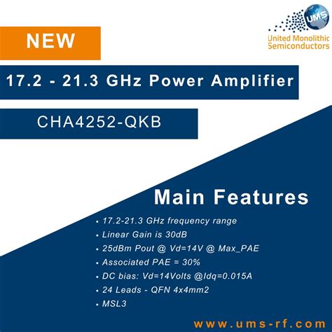 Ums United Monolithic Semiconductors On Linkedin Rf Gan Amplifier
