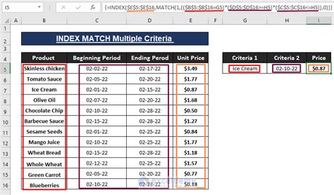 How To Use Index Match With Multiple Criteria For Date Range