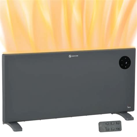 Homcom 2000w Electric Convector Heater Freestanding Or Wall Mounted