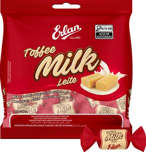 Bala Macia Erlan 500g Toffee Milk Leite Goiás Atacado Distribuidor