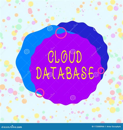 Handwriting Text Cloud Database Concept Meaning Optimized Or Built For A Virtualized Computing