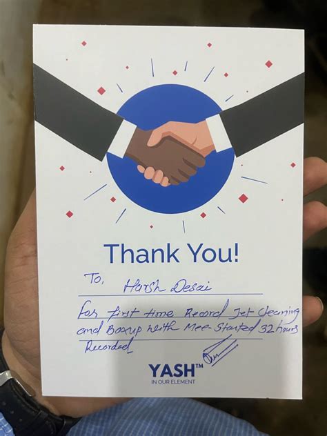 Harsh Desai On Linkedin First Ever Recognisation From Organisation