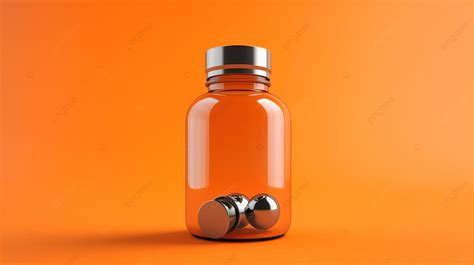 단색 약병이 있는 주황색 배경의 3d 렌더링 항생 물질 의사 약 정제 배경 일러스트 및 사진 무료 다운로드 Pngtree